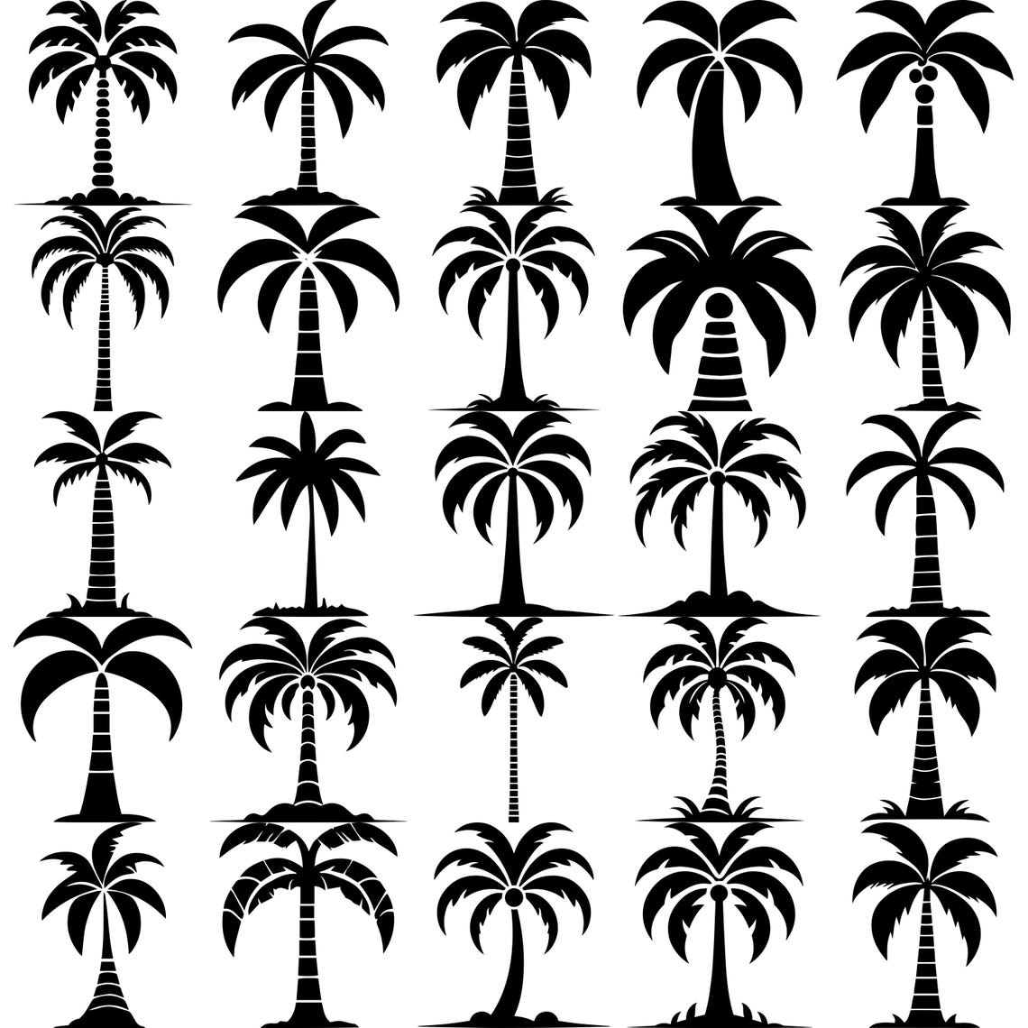 28 Palm Tree SVG Bundle - Unique Vector Files for Cricut and Silhouette ...