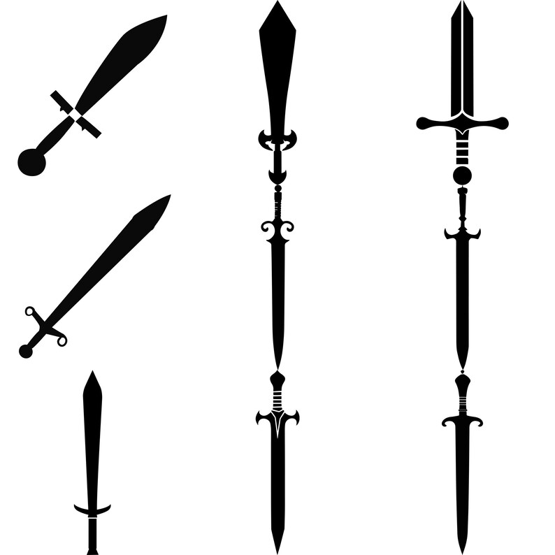 316 Sword SVG Bundle - Unique Vector Files for Cricut and Silhouette ...