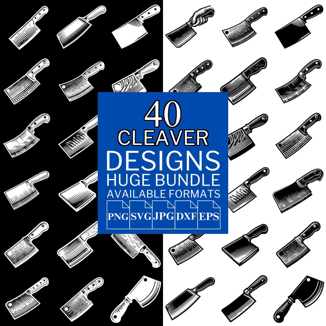 40 Cleaver SVG Bundle: Vector Cut Files for Cricut & Silhouette - Etsy