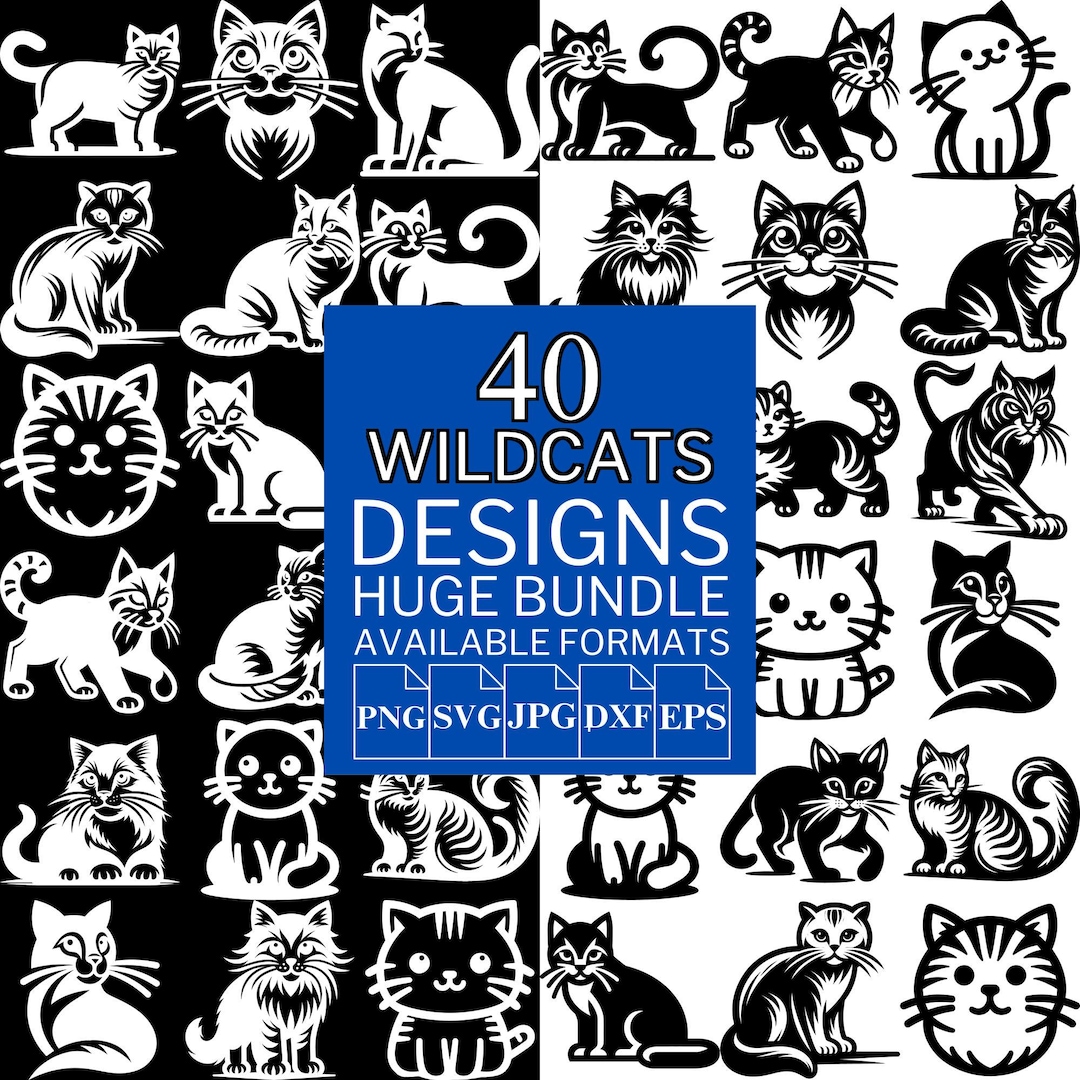 40 Wildcats SVG Bundle - Unique Vector Files for Cricut and Silhouette ...