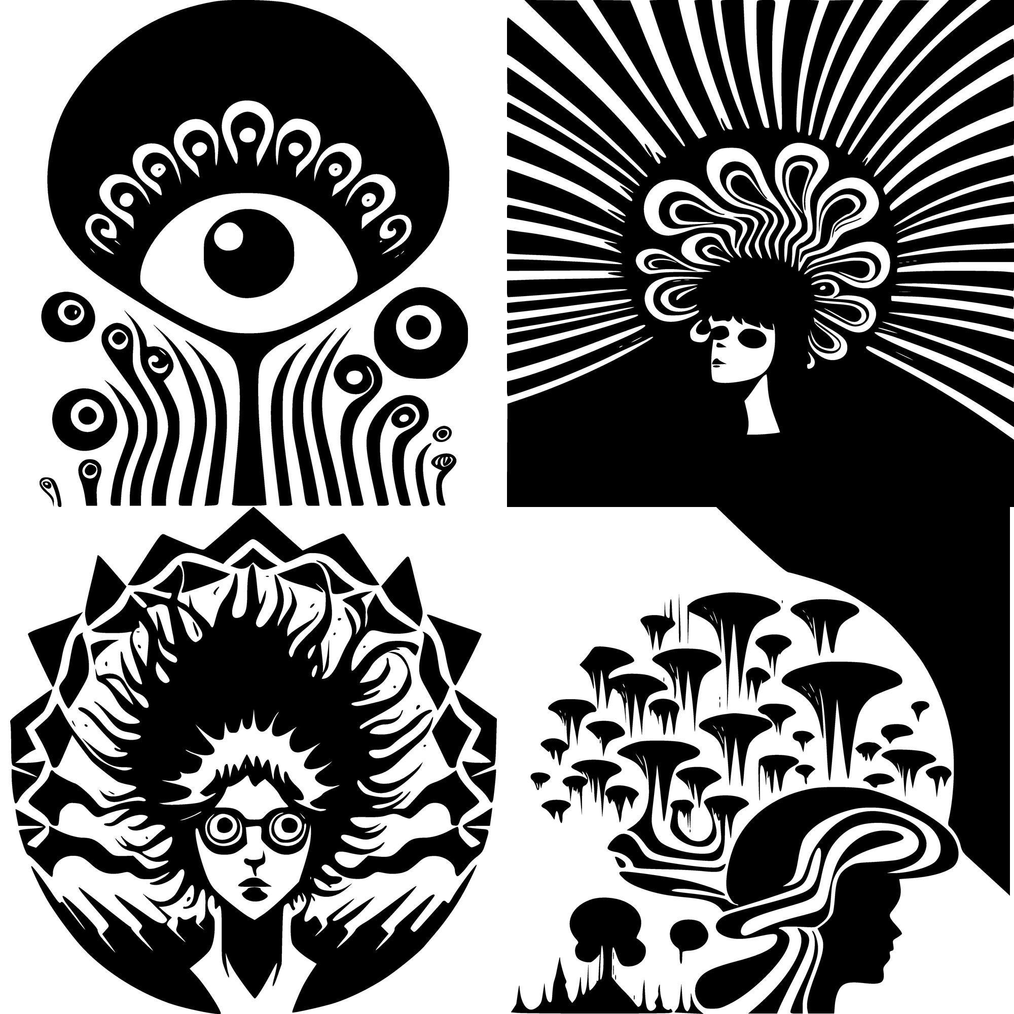 47 Psychedelic SVG Bundle - Unique Vector Files for Cricut and ...