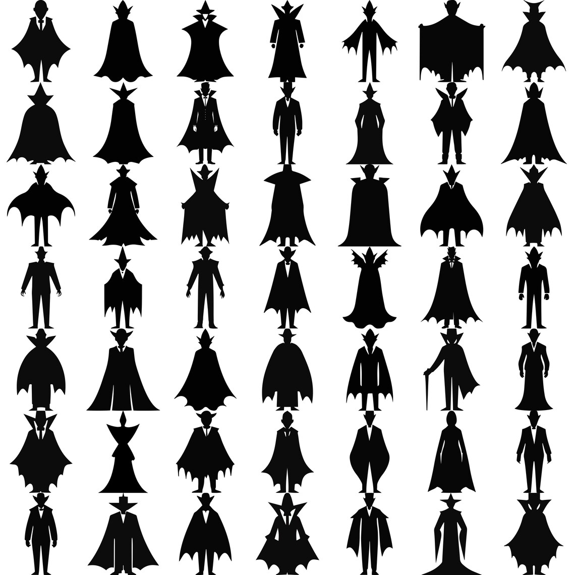 60 Vampire SVG Bundle: Vector Clipart Designs (digital Download) - Etsy