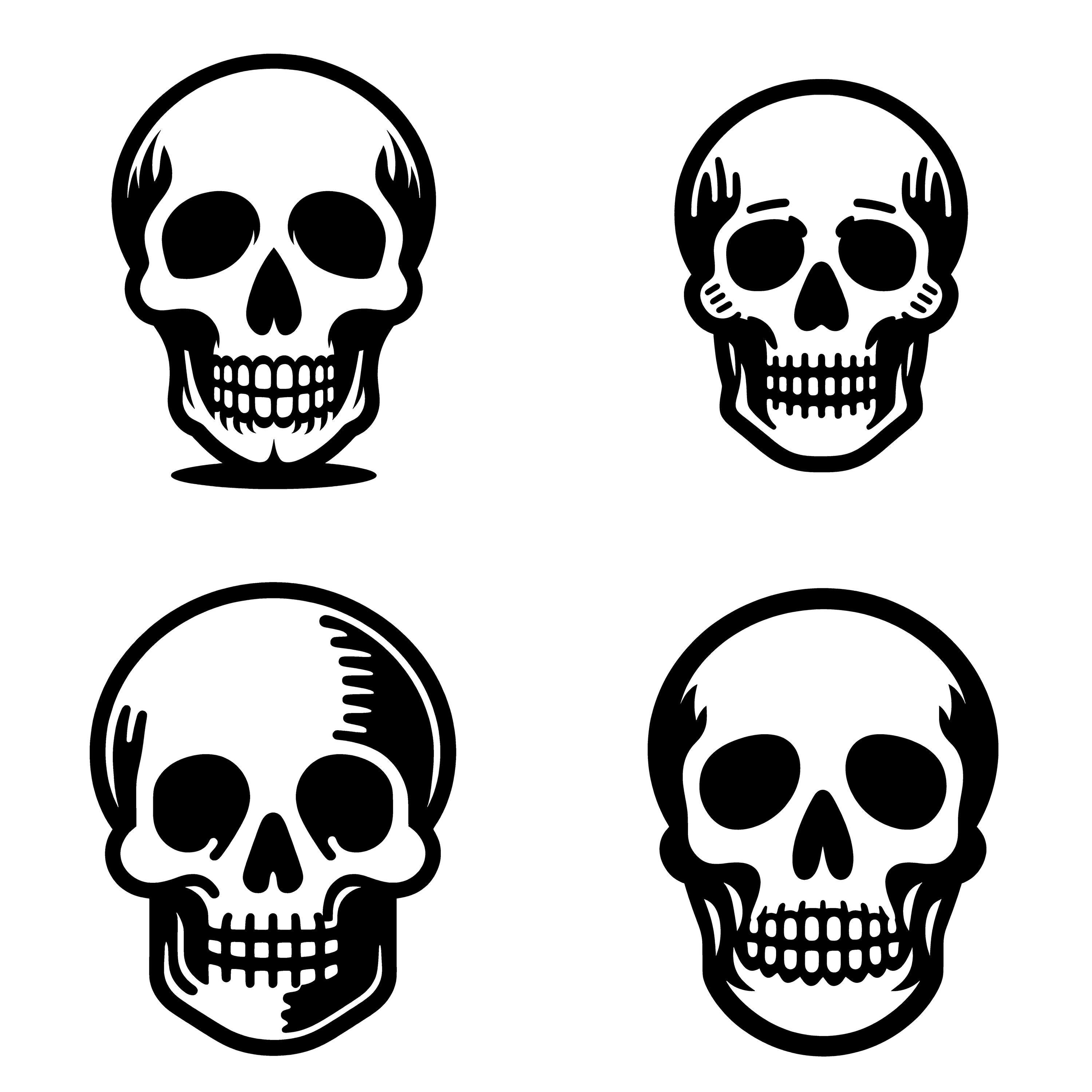 Skull SVG Bundle: Vector Clipart for Cricut & Silhouette (digital ...