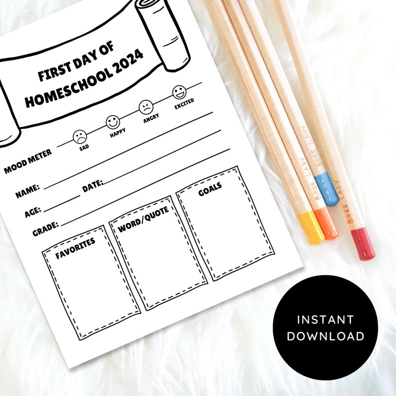 First Day of Homeschool • Back to School • School Year • School About ...