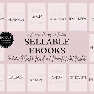 50 Planners and Tracker Bundle Digital Download, Master Resell ...