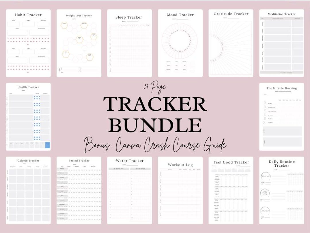 Tracker Budget Template, Mega Bundle for an Ultimate Organizational ...