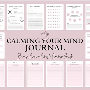 Calming Your Mind Journal, Guided Journal for Stress Relief and ...