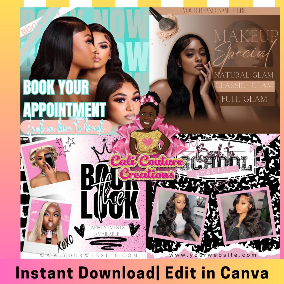 Editable Canva Flyer Templates Bundle | Modern Event & Business Flyer ...