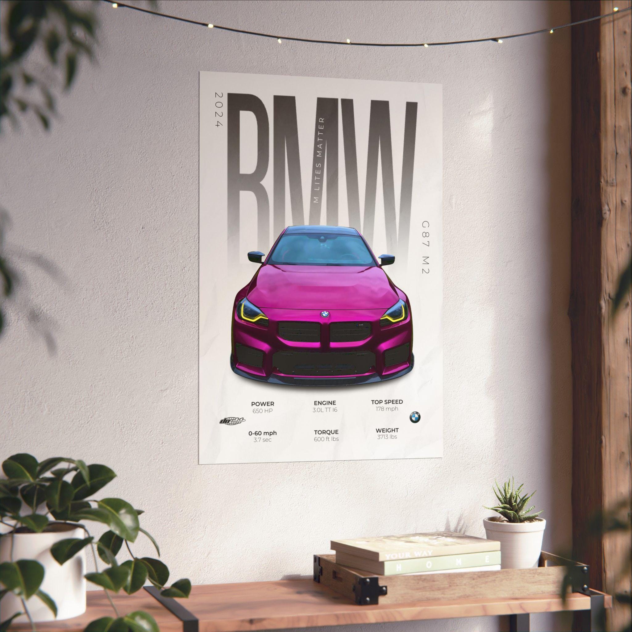 BMW G87 M2 Poster doubt Spec, Car Posters, Cars, Wall Decor, BMW M2 Poster, M2 Poster, Car ...