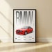 BMW M4 Competition Poster, Car Posters, Cars, Wall Decor, Home Decor ...