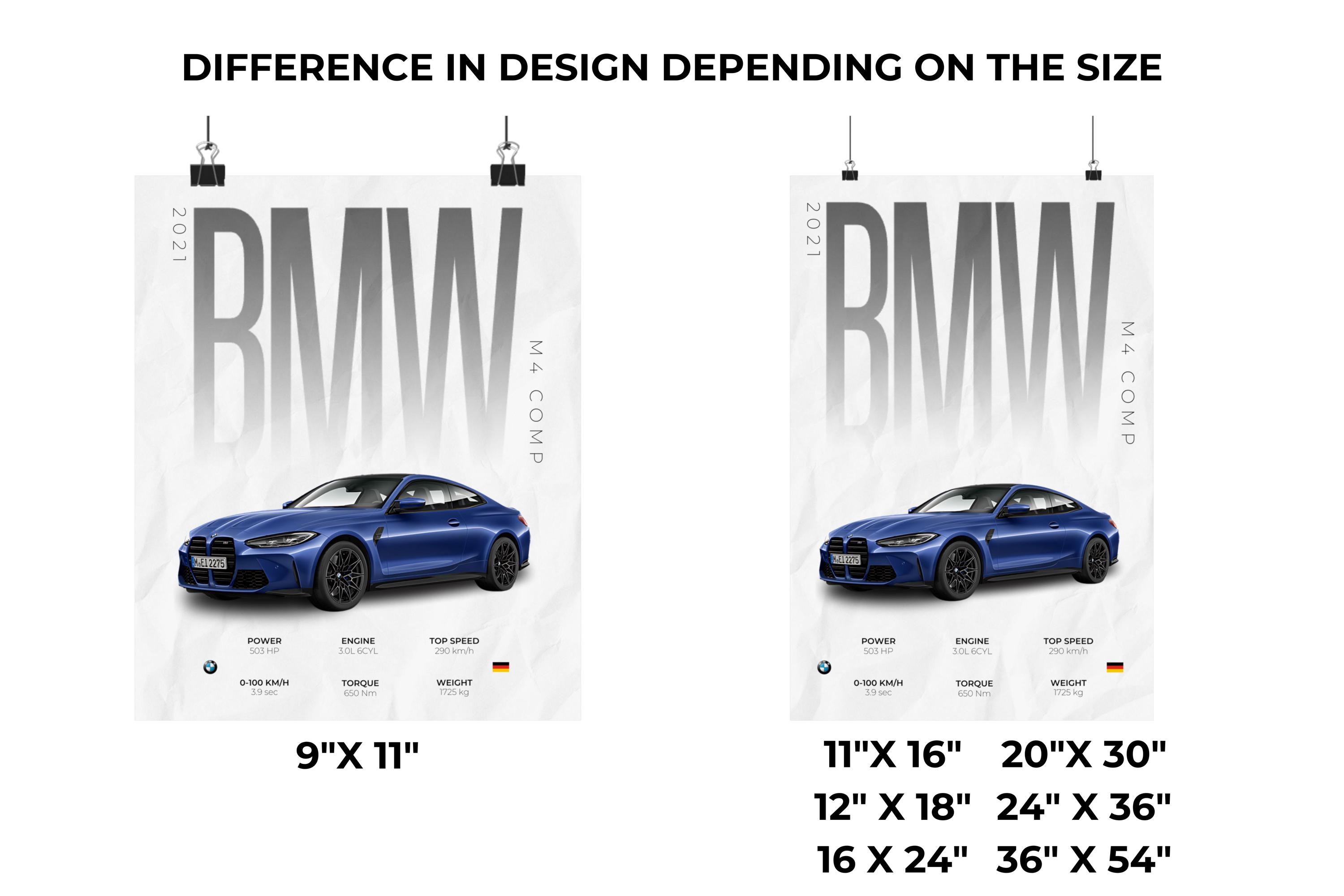 BMW M4 Competition Poster, Car Posters, Cars, Wall Decor, Home Decor ...