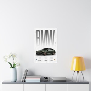 BMW M5 CS Poster, Car Posters, Cars, Wall Decor, Home Decor, Hyper Car ...