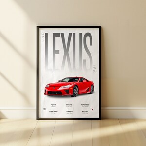 Lexus IFA Poster, Car Posters, Cars, Wall Decor, Home Decor, Hyper Car ...