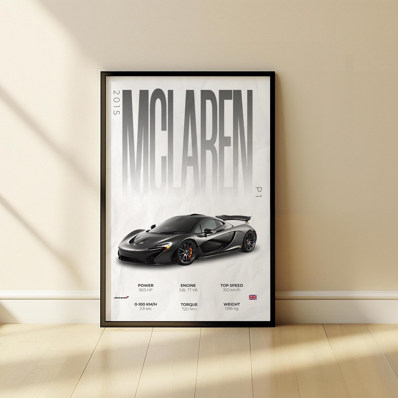 Mclaren P1 Poster, Car Posters, Cars, Wall Decor, Home Decor, Hyper Car ...