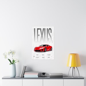 Lexus IFA Poster, Car Posters, Cars, Wall Decor, Home Decor, Hyper Car ...