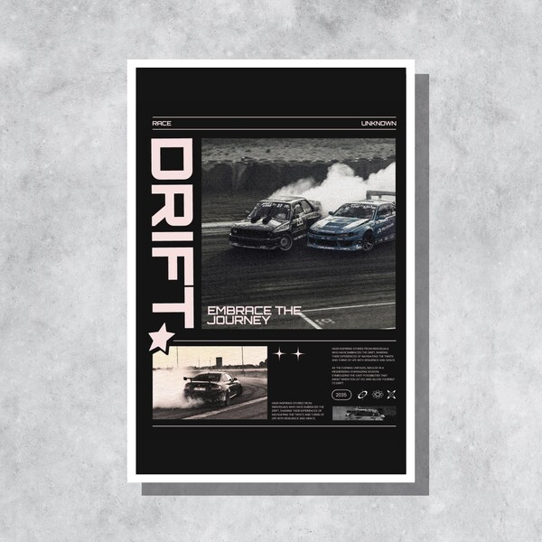 Drift Car Wall Art - Etsy