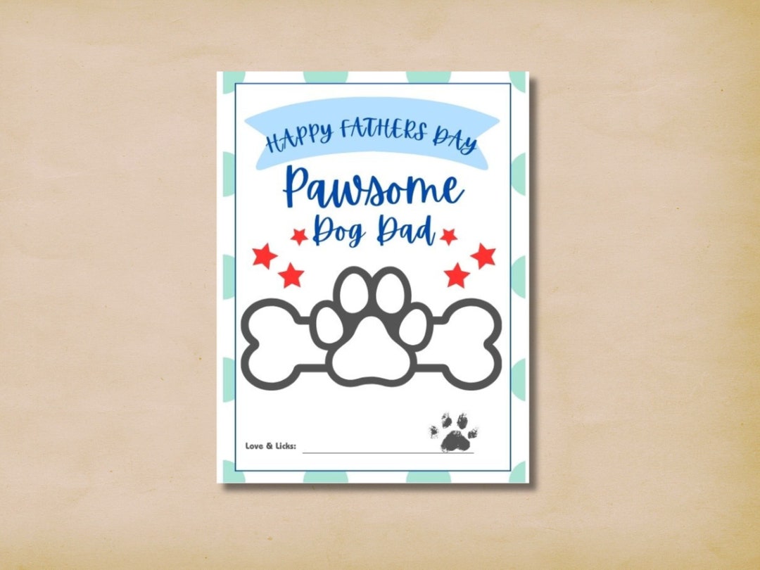 Pawsome Dad, Gift Card Holder, Fathers Day, Fur Baby, Pets, Dog Fathers ...