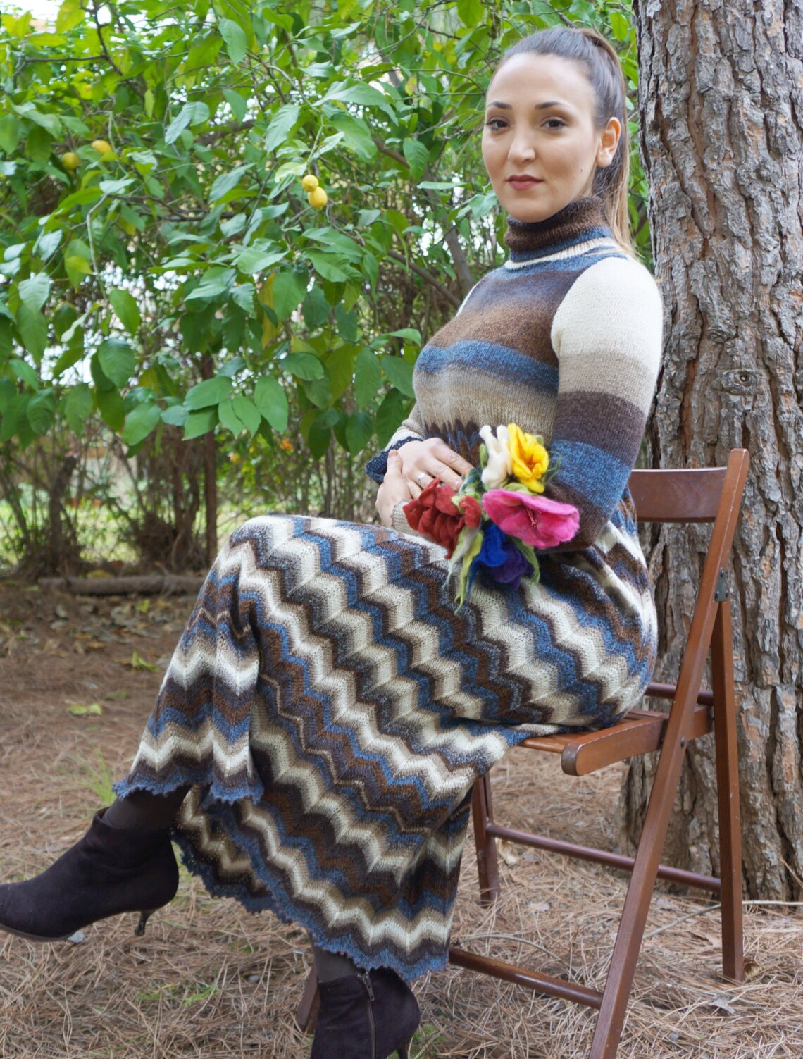 PDF Knitting Pattern, Knitted Dress, Dress,womens Knitted Dress,knitted ...