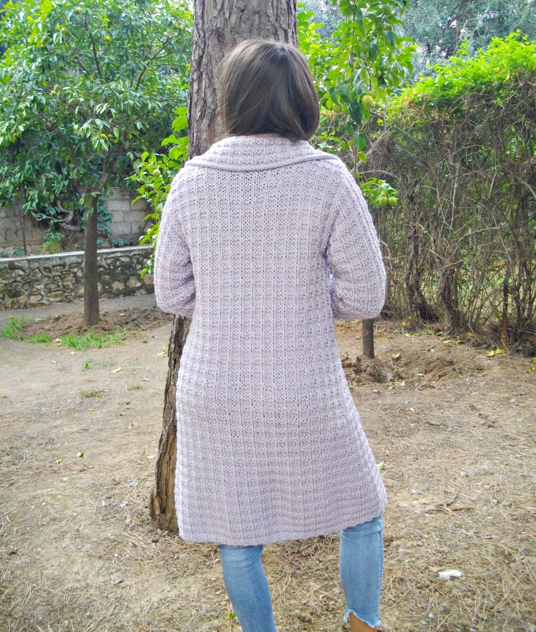 PDF Knitting Pattern, Knitted Coat, Jacket, Hand Knitted Coat,womens ...
