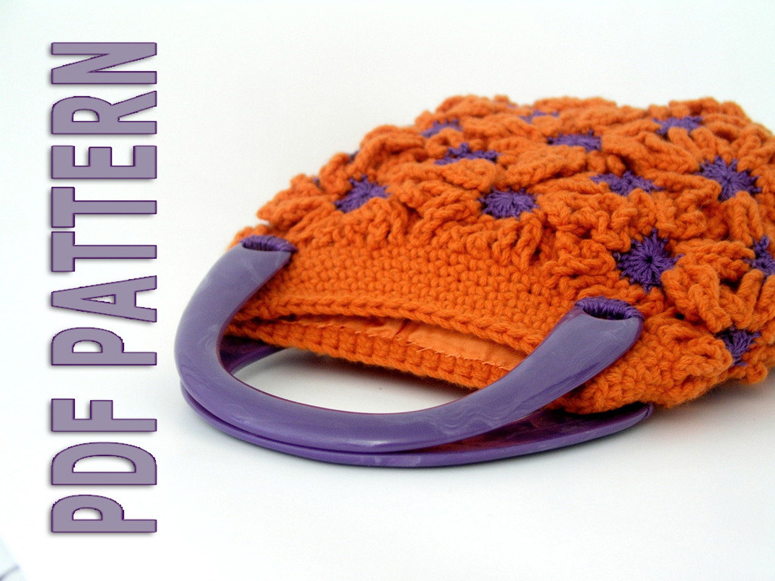 Funky Crochet Flowers Bag - Pdf Pattern - Etsy
