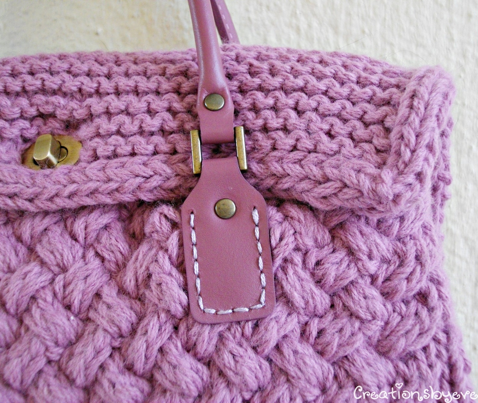 Stylish Small Textured Hand-knit Bag - PDF Pattern - Etsy