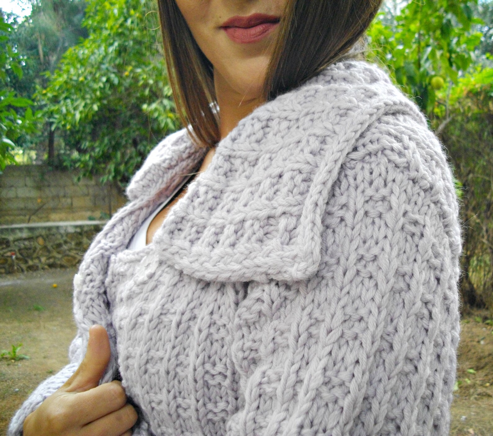 PDF Knitting Pattern, Knitted Coat, Jacket, Hand Knitted Coat,womens ...