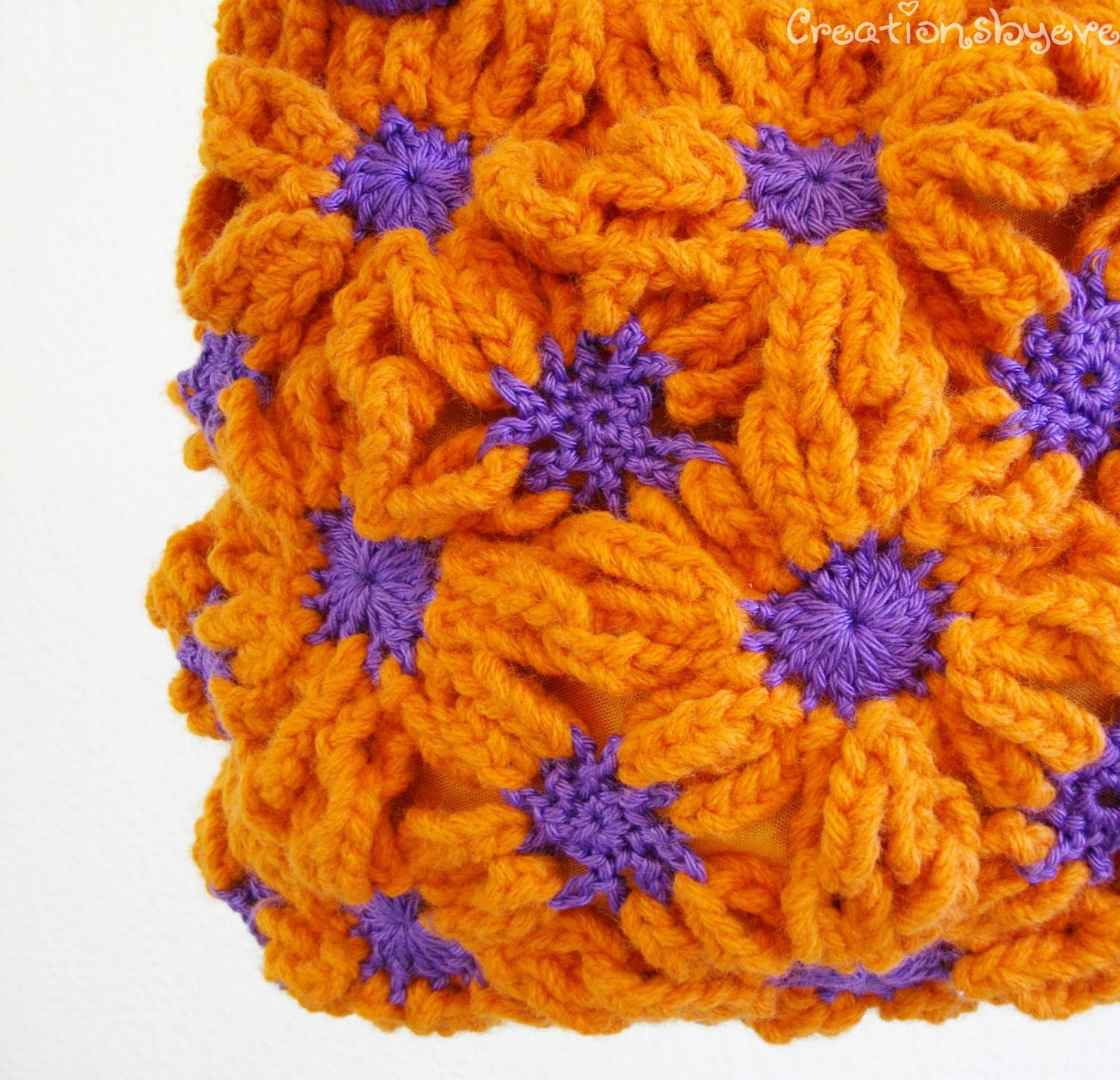 Funky Crochet Flowers Bag - Pdf Pattern - Etsy