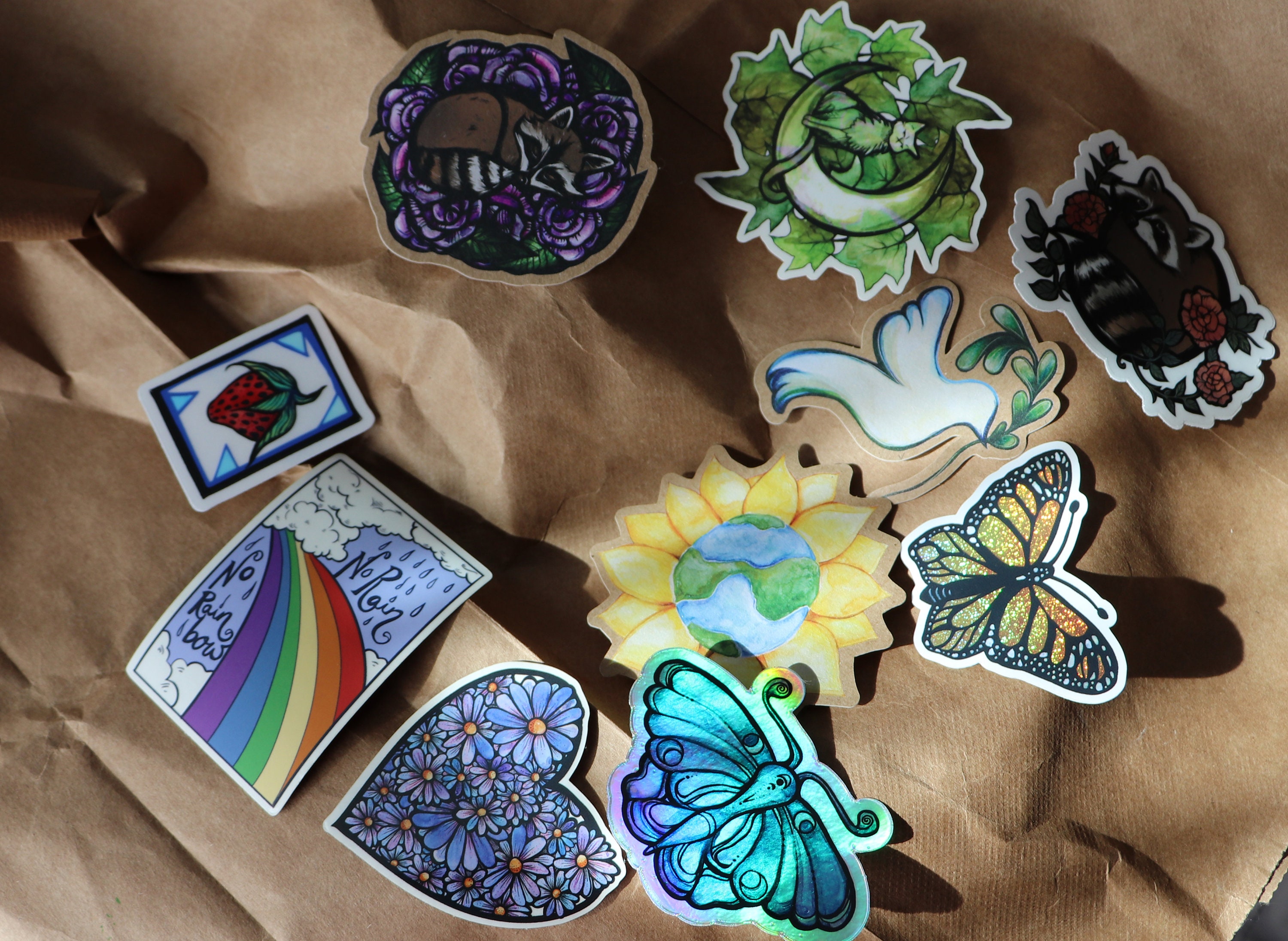 Nature Lovers Sticker Pack Artsy Earth Day Stickers - Etsy