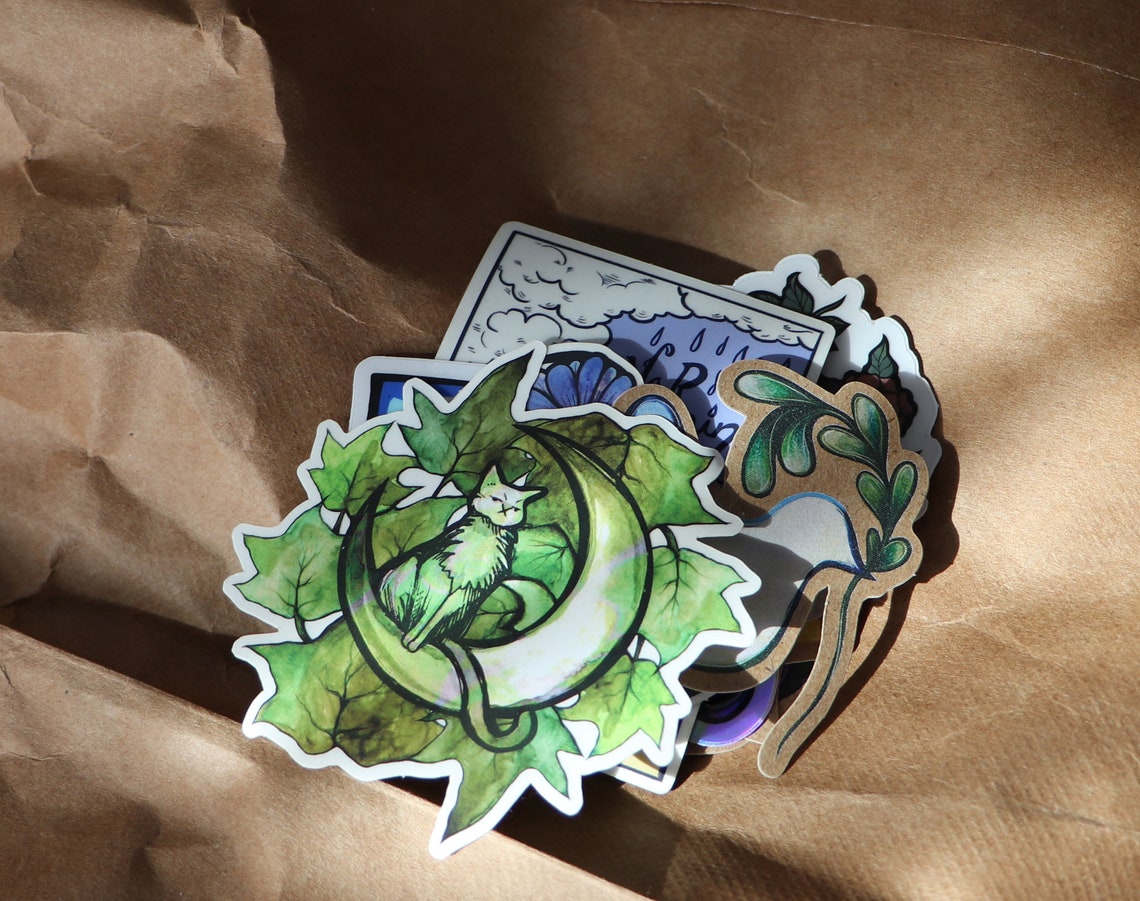 Nature Lovers Sticker Pack Artsy Earth Day Stickers - Etsy