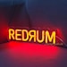 REDRUM Neon Sign| the Shining 80s Horror Movie LED Light| Scary ...