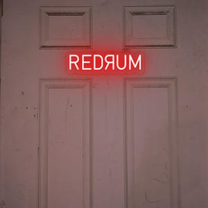 REDRUM Neon Sign| the Shining 80s Horror Movie LED Light| Scary ...
