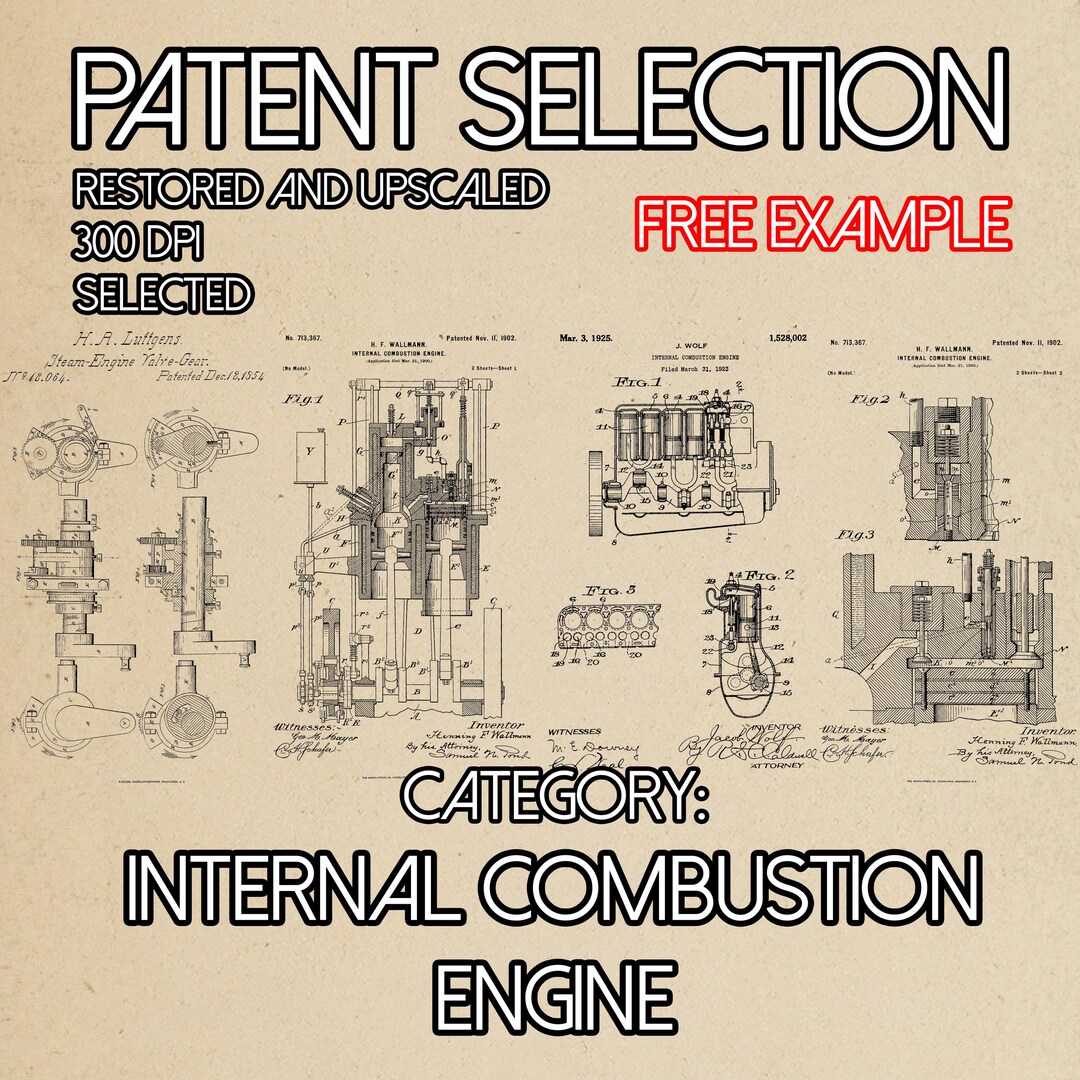 Vintage Patent Poster Bundle PNG, Digital Download Decor, DIY Wall Art ...