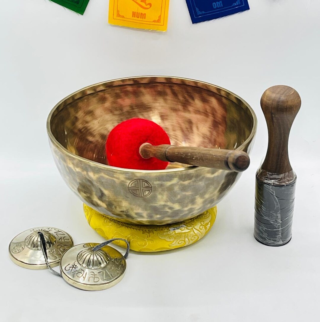 10 Inch Full Moon Singing Bowl-tibetan Singing Bowl-made on Full Moon ...