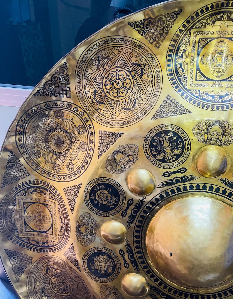 Handcrafted Tibetan Temple Gong: Deep Resonance Healing Bell for ...