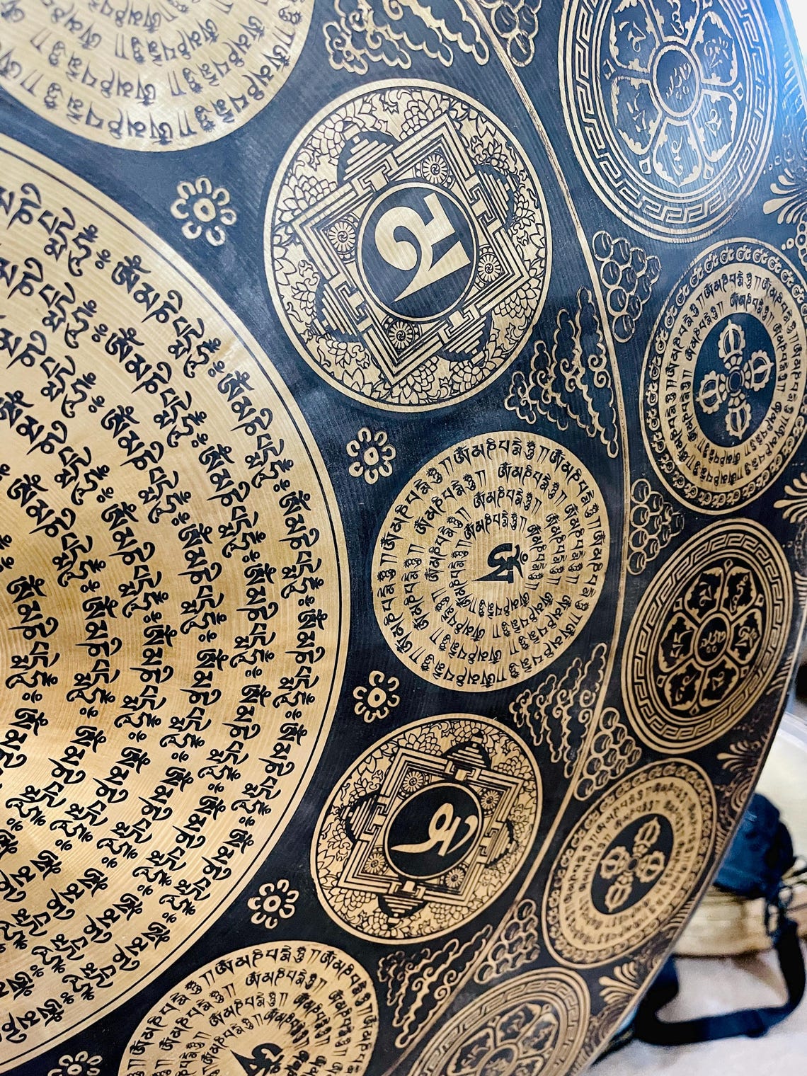 Handcrafted Tibetan Gong: Tree of Life, Sound Healing & Meditation - Etsy