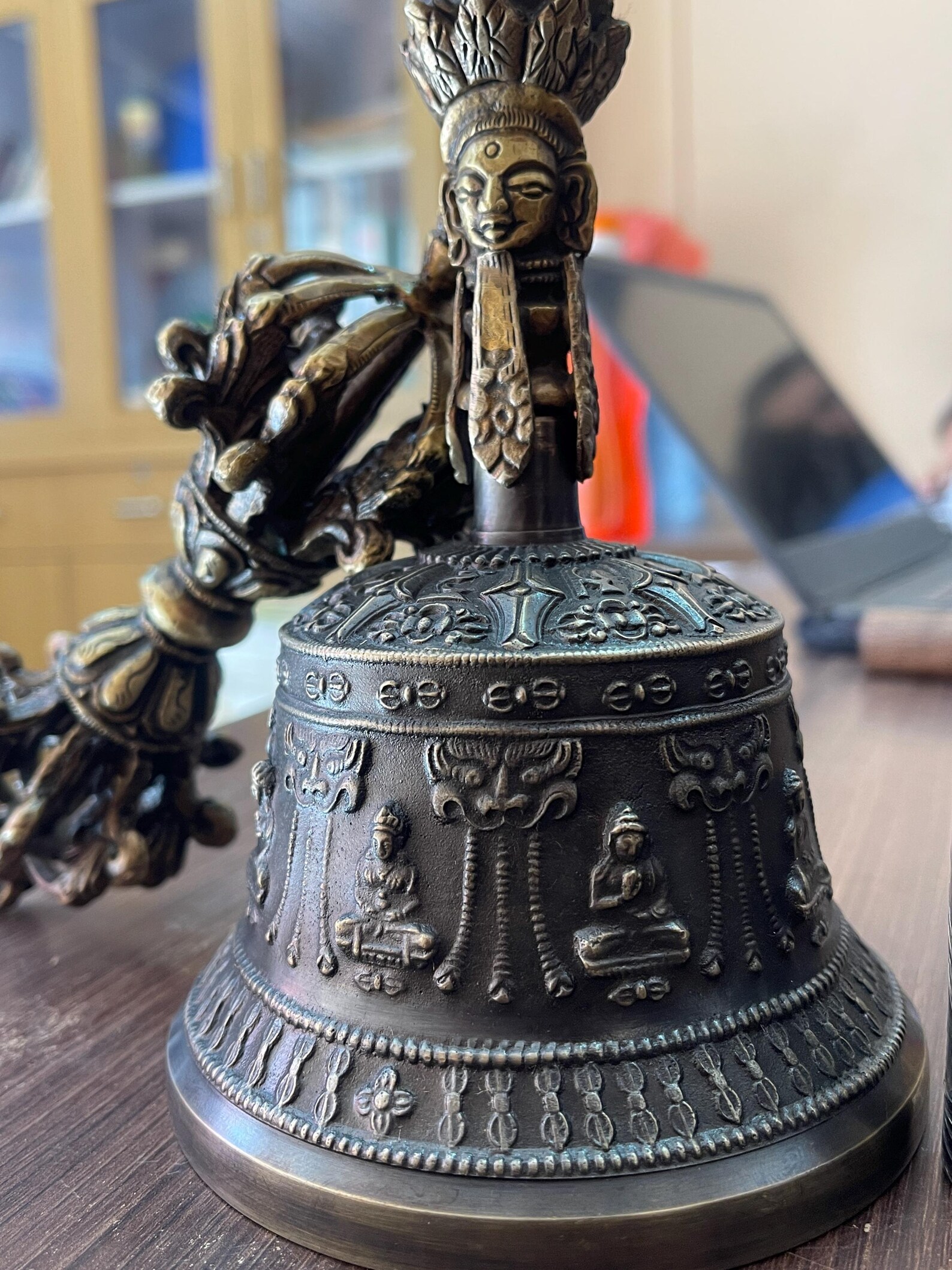 Handmade Tibetan 7-metal Vajra & Bell Set: Meditation Ritual Gift - Etsy