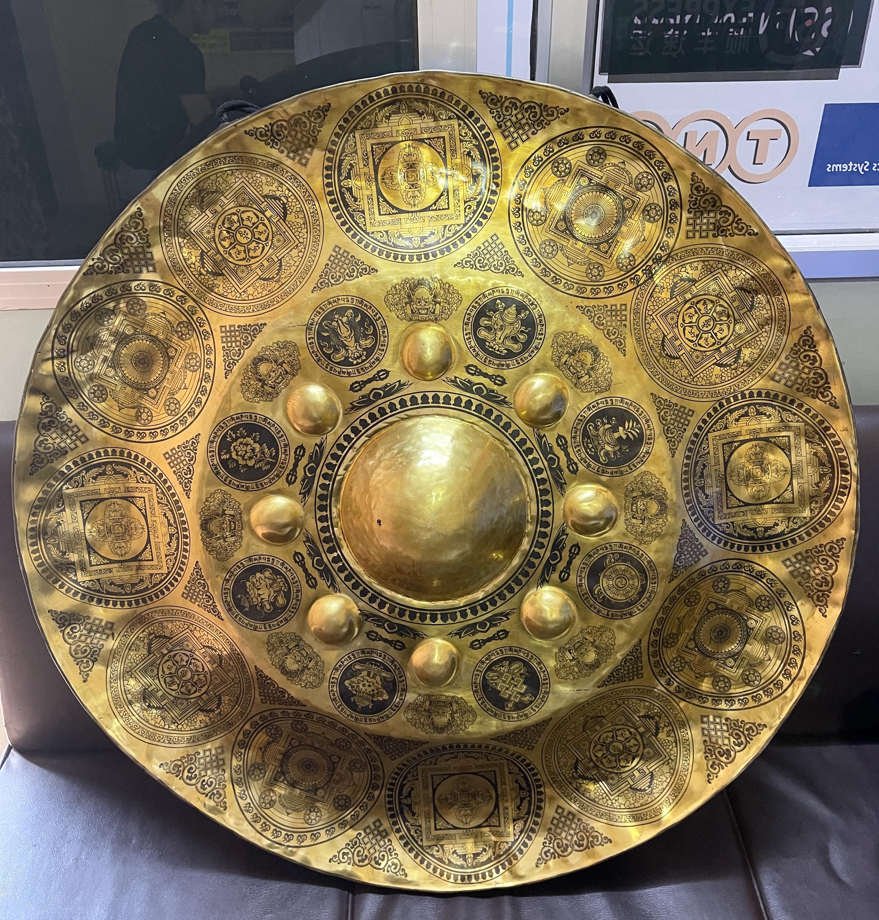 Handcrafted Tibetan Temple Gong: Deep Resonance Healing Bell for ...