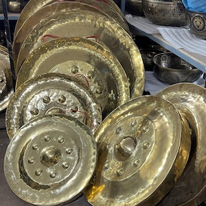 Authentic 9-head Tibetan Gong – Deep Resonance Gong for Group Healing ...