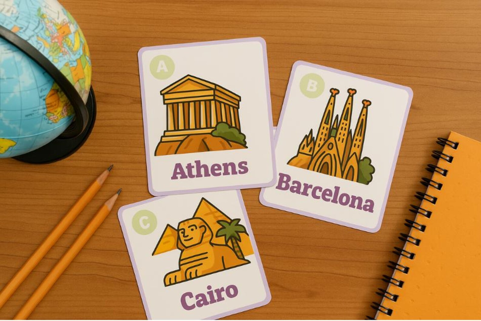 Cities of the World Flashcards: A-Z Geography Learning (digital ...