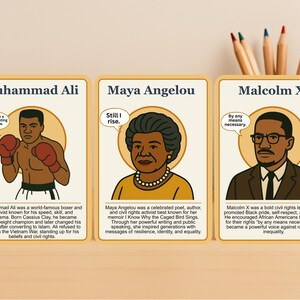 Black History Flashcards: Influential Black American Figures ...