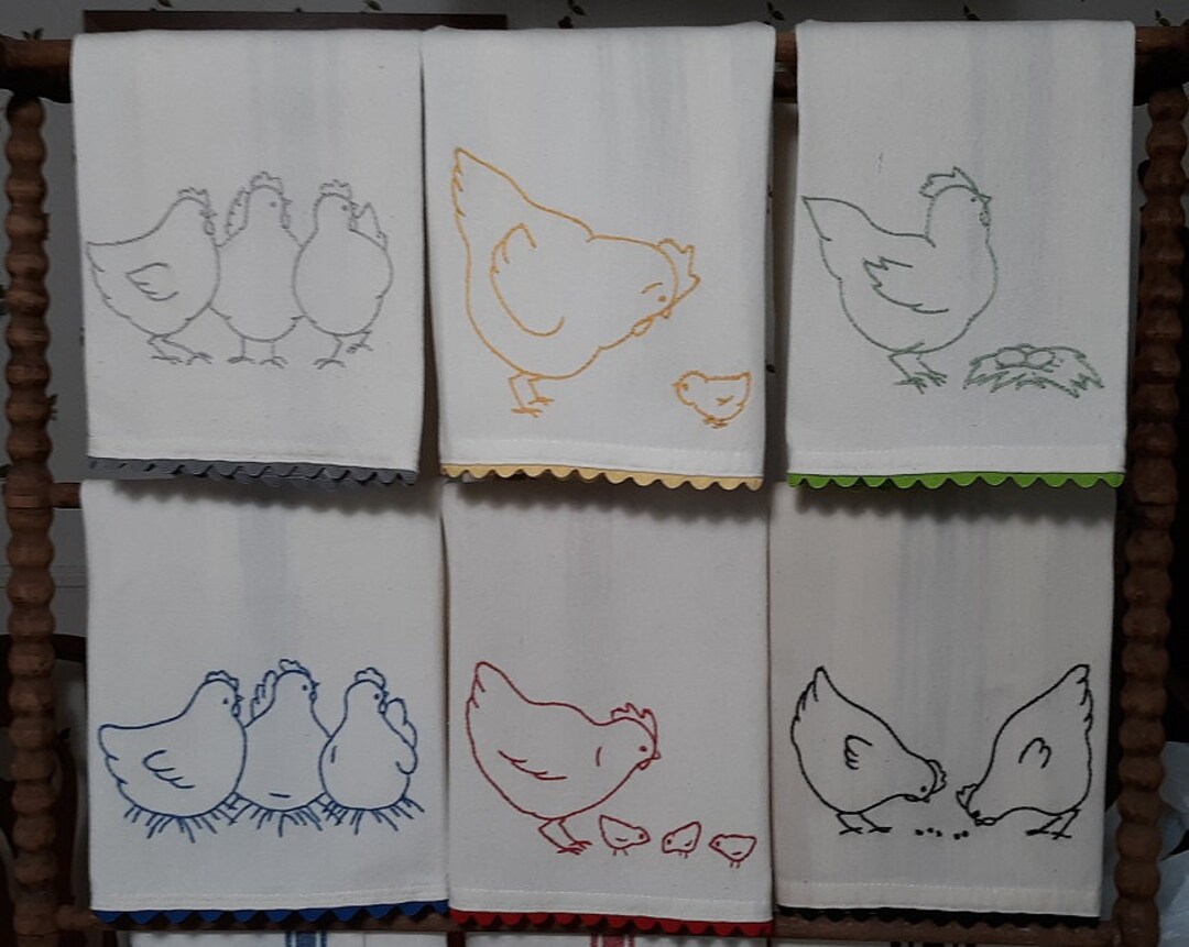 Chicken Patterns, Hand Embroidery PDF Download, Cluck Collection ...