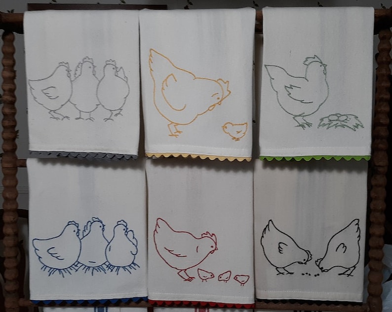 Chicken Patterns, Hand Embroidery PDF Download, Cluck Collection ...