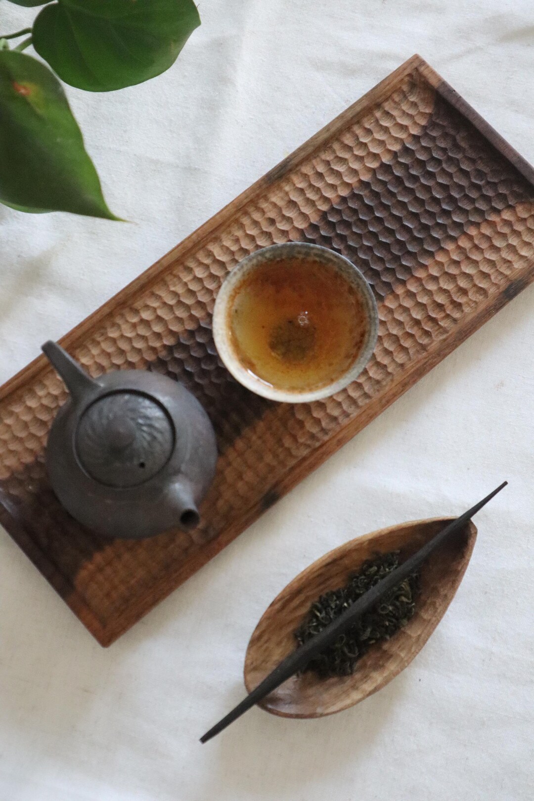Hand-carved Tea Tray, Tea Ritual Tray, Wooden Tea Tray, Wooden Teaware ...