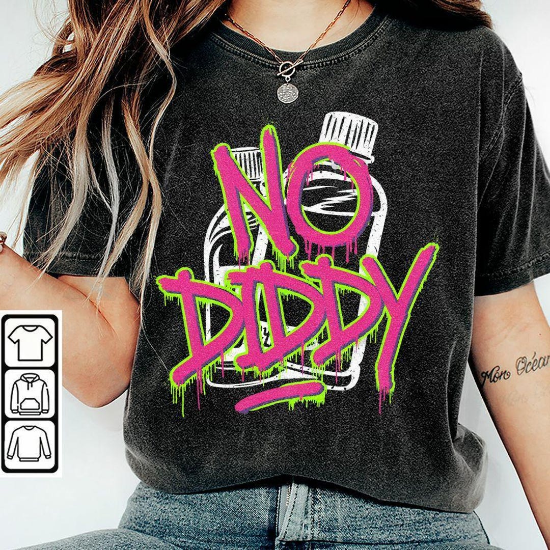 No Diddy Party Shirt, Celebrity Illuminati, Baby Oil Joke, Funny ...