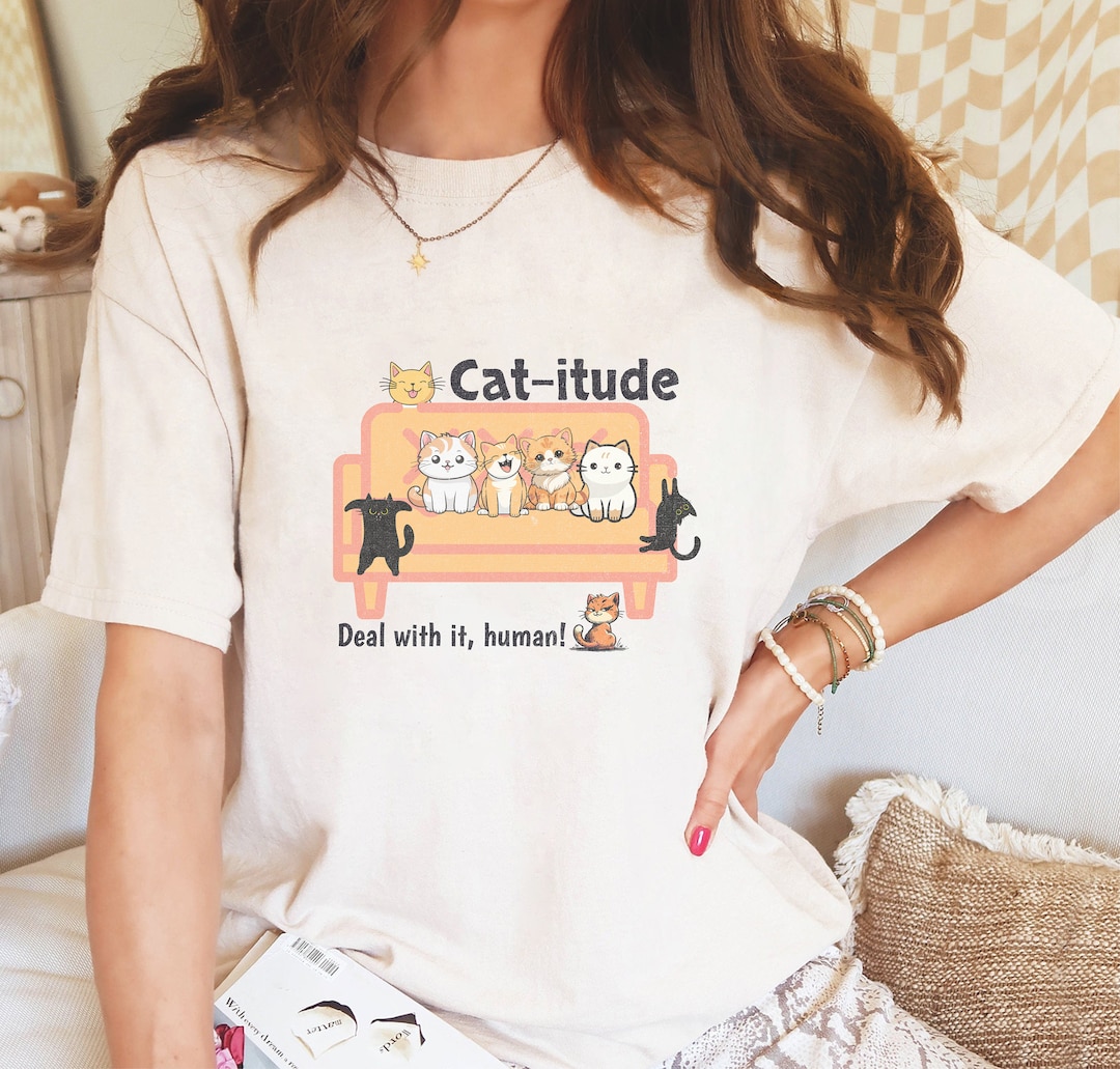 Funny Cat Meme Shirt Cat Attitude Shirt Cute Cattitude Sweatshirt for ...