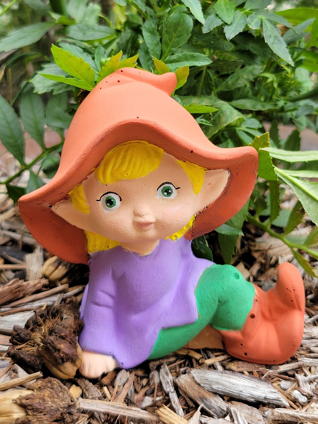 Terracotta Elf Concrete Figurine (for Indoors or Outdoors) - Etsy