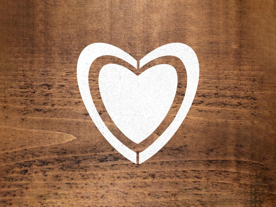 Heart Stencil, Reusable PLA Plastic Craft Template, A4 A5 A6 - Etsy