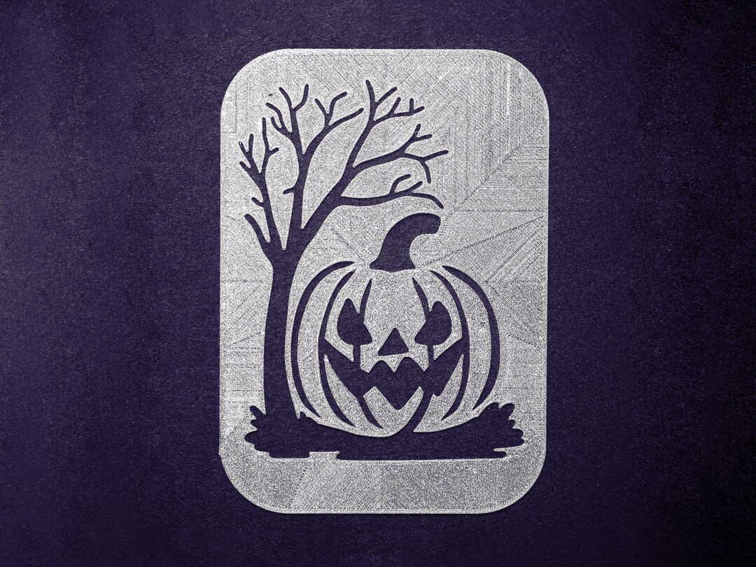 Scary Pumpkin Stencil Template, Spooky Halloween Wall Decor, Cardmaking ...