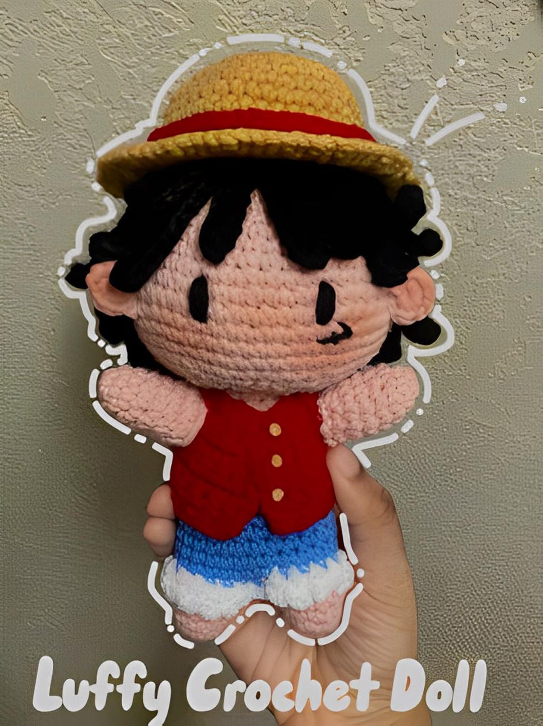 Luffy Doll Crochet Pattern - Etsy