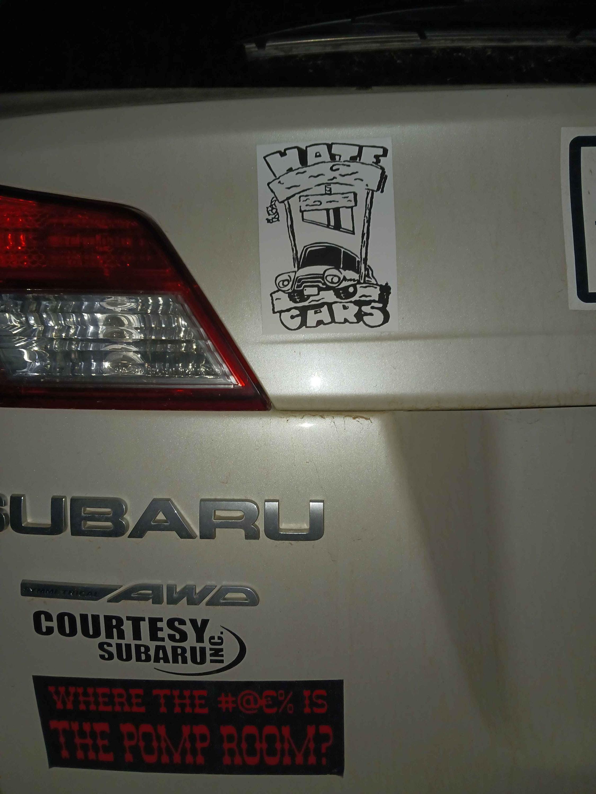 Hate Cars Sticker - Etsy